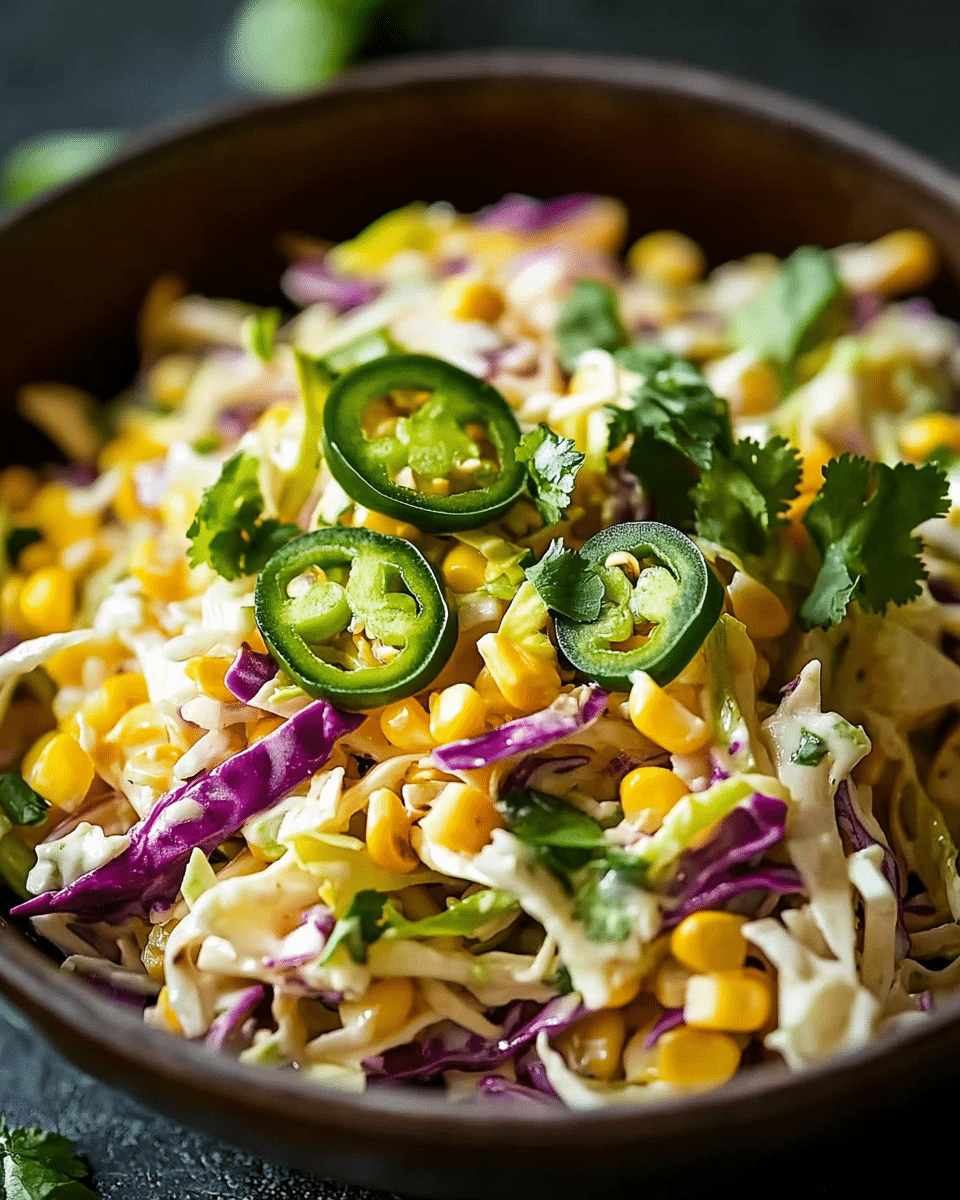 Jalapeno Corn Coleslaw