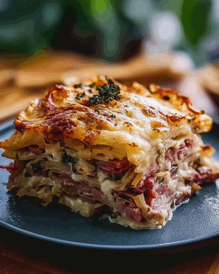 Layered Reuben Casserole Bake